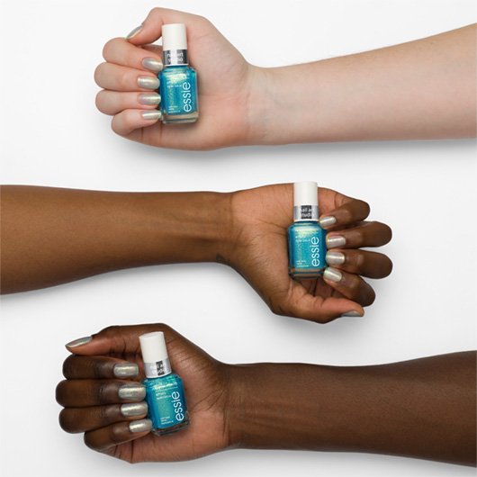 frosted fantasy - iridescent blue nail polish - essie uk